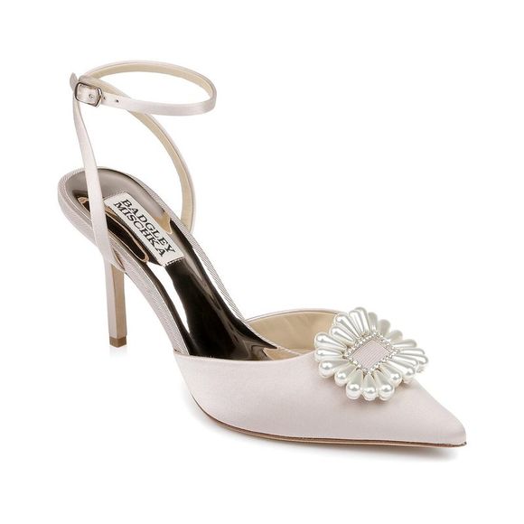 Badgley Mischka | Shoes | Badgley Mischka Nicky Satin Pump | Poshmark